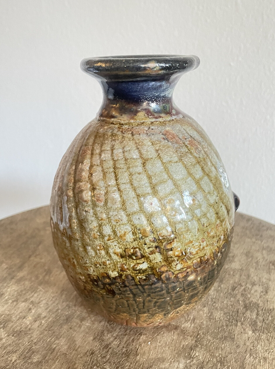 Peter Leach Pottery Vase Studio Ceramic Minnesota Conjoined PL Mark ...