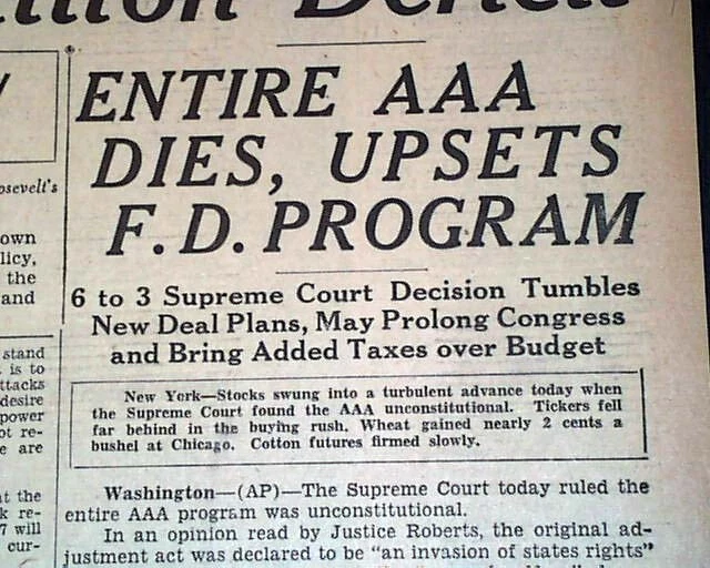 New Deal Programs Aaa