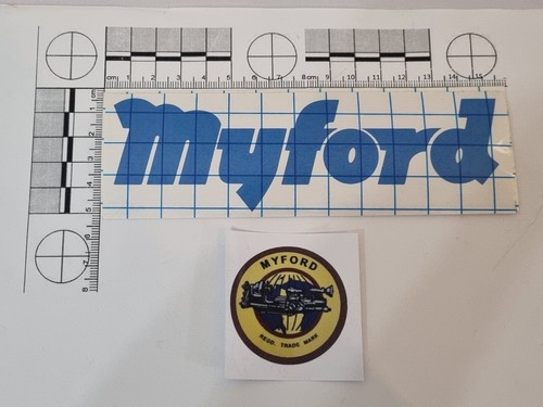 Myford Lathe 2x sticker quality vinyl Decal Blak Red or Blue +Headstock ...