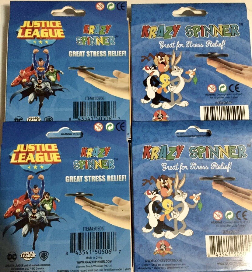 Superman Fidget Spinner Justice League Krazy Spinners 1 Full Case of 16 ...