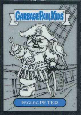 Garbage Pail Kids Chrome Series 2 Pencil Art Concept 61b PEGLEG PETER ...