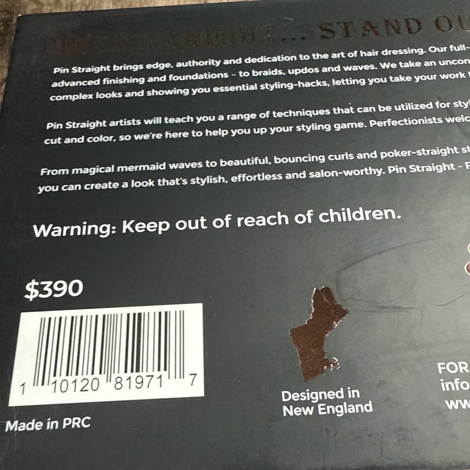 Pin Straight Far Infra straightening iron or curling iron pink NEW IN ...