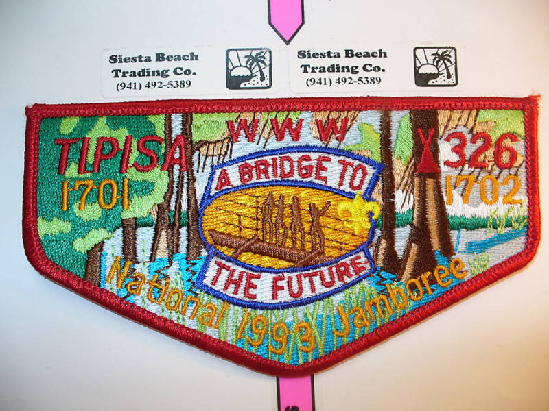 OA 326 Tipisa S-23,1993 National Scout Jamboree Flap,FL | eBay