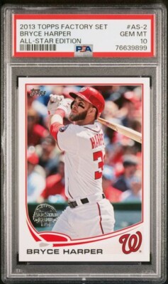 2013 TOPPS FANFEST FACTORY SET ALL-STAR EDITION BRYCE HARPER #AS-2 PSA ...