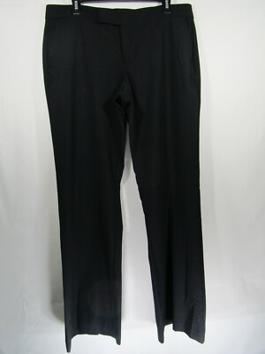 Bitten Women's Size 14 Black Career Office Wool Blend Pants 4 Pockets ...