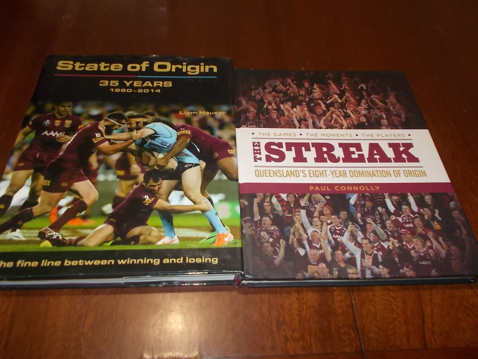 STATE OF ORIGIN BOOKS X 2 35 YEARS of ORIGIN & THE STREAK, QLD 8 YEAR ...