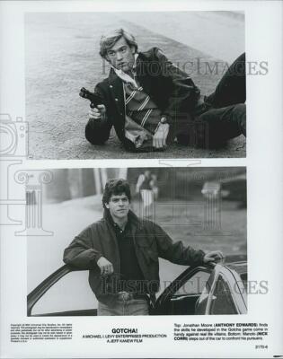 1984 Press Photo Actors Anthony Edwards Nick Corri In Action "Gotcha ...