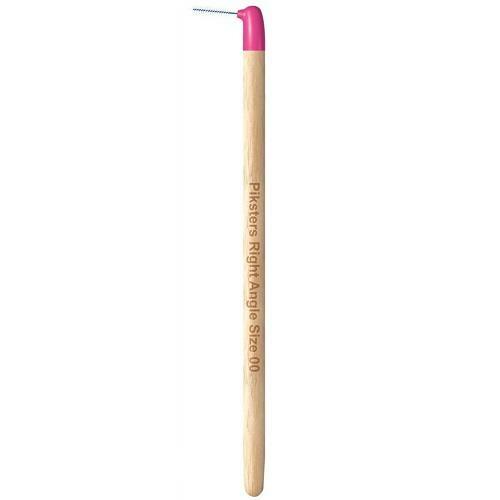 Piksters Bamboo Angled Interdental Brush - Pink 0.60mm - 6 Brushes Per ...