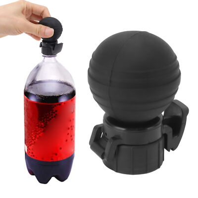 Soda Bottle Lid Carbonated Drink Pump Lid Fizz Keeper Pump Black | eBay