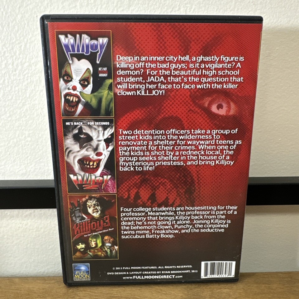 Killjoy (2000) Killjoy 2 (2002) Killjoy 3 (2010) Diobolical 3-Movie Set ...