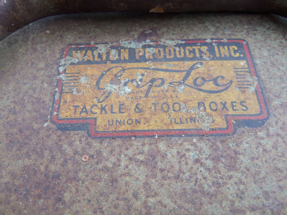 Vintage WALTON PRODUCTS Grip-Loc Steel 21"Long , Tackle Box-Fold Out ...