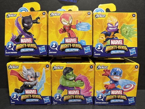 Marvel Avengers Mighty-Verse Collection Series 2 Complete Set Of 6 ...
