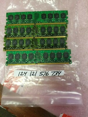 4GB KIT 4X 1GB DDR2-533MHz PC2-4200 non-ECC Unbuffered CL4 240-Pin DIMM ...