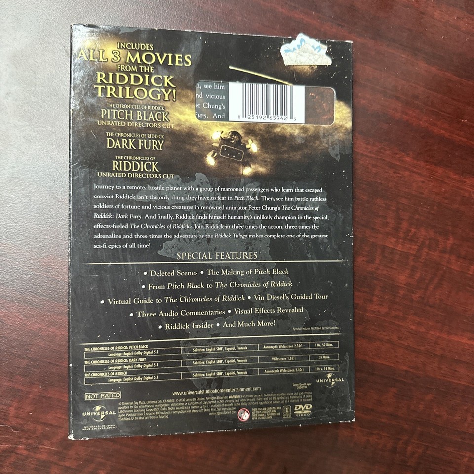 Riddick Trilogy (DVD, 2006) 25192659423| eBay