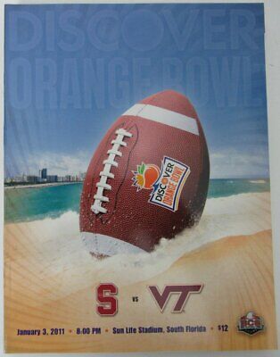 2011 Orange Bowl Program Stanford vs. Virginia Tech Jim Harbaugh 152770 ...