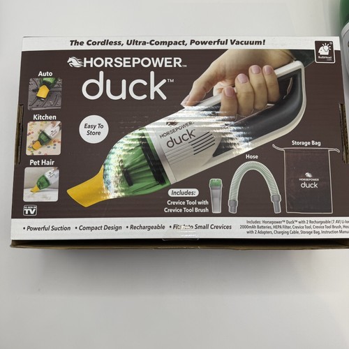 Horsepower Duck Vacuum Rechargeable Handheld Vacuum with Accessories ...