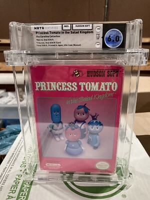 NES PRINCESS TOMATO IN THE SALAD KINGDOM Nintendo WATA CIB 6.0 RARE Box ...