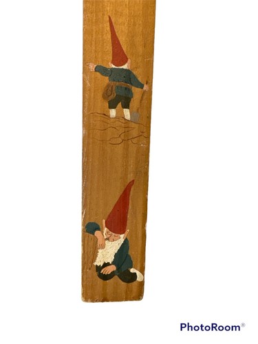 Handpainted gnome whimsical yard stick cottage core 36” Tall! | eBay