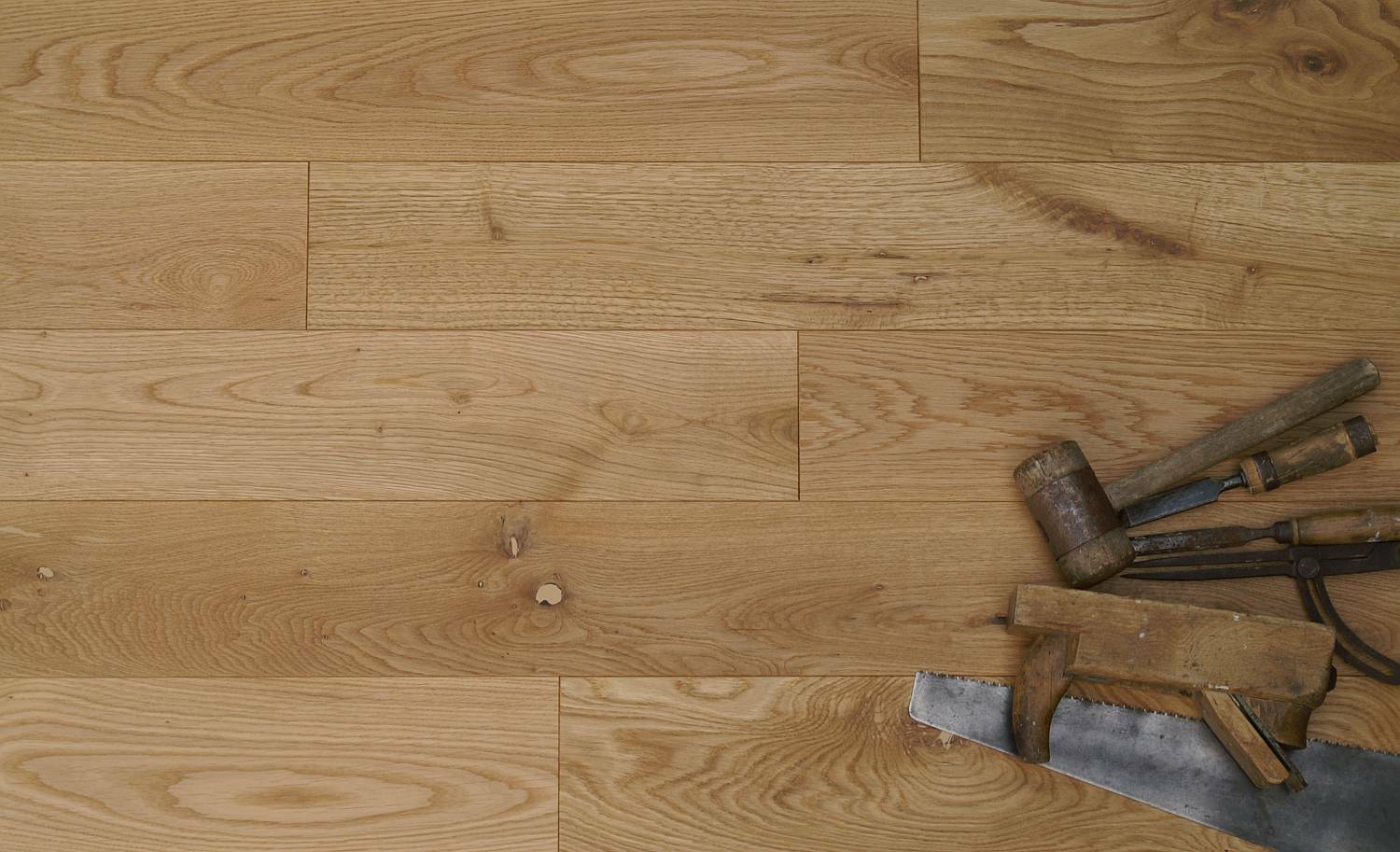 Classic 5 1/2" Clear Oiled Solid Oak Flooring Real 100% Wood 20mm Thick ...