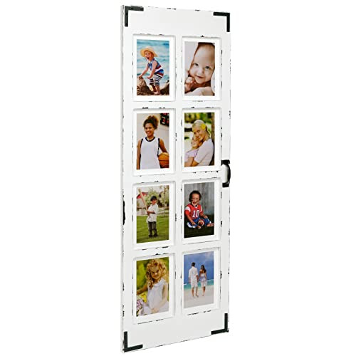 Window Picture Frame Holds Eight 4x6 or 5x7 Photos: Ready to Hang ...