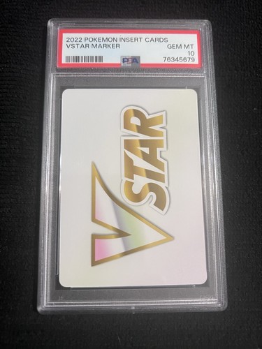 2022 Pokémon Insert Marker Card VStar PSA Graded GEM MINT 10 White V ...