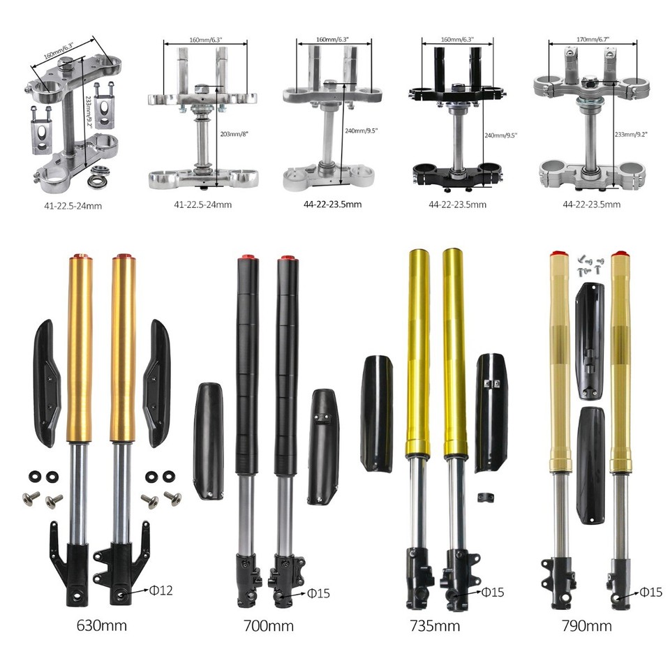45/48mm Front Forks Triple Tree for Chinese Dirt Bike 110 125 140cc ...