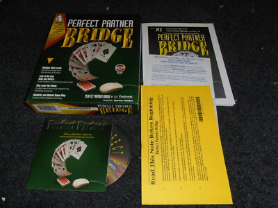 Perfect Partner Bridge (PC/Mac, 1995) Complete | eBay