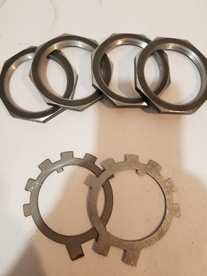 Rockwell 2.5 Ton Spindle Nut/Lock tab one axle (2 HUB) kit | eBay