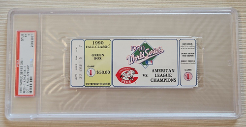 1990 World Series Game 1 Ticket Stub- October 16- Reds vs. Athletics ...