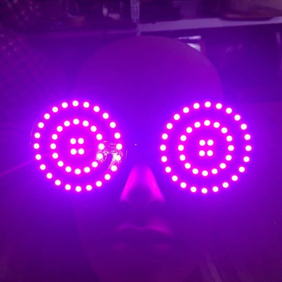 High Quality USB Recharge Rezz Led Glasses Light up Goggles Rainbow ...