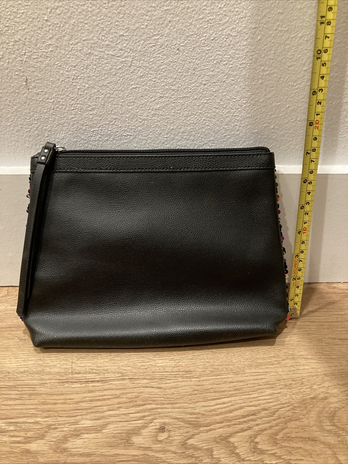Victorias Secret Rainbow Silver Sparkle Handbag Makeu… - Gem