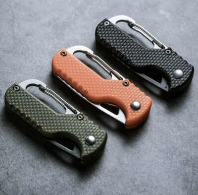 MultiTool Keychain Knife, Small Pocket Strap Cutter, Razor Sharp ...