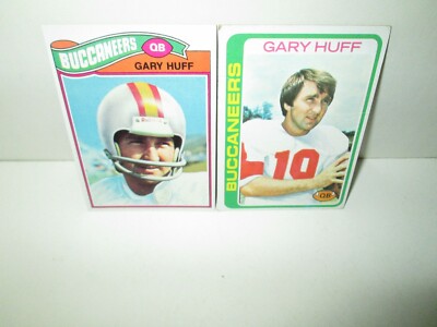 LOT OF 2 GARY HUFF 1970s Football Cards #128 & 223 Bears TAMPA BAY ...