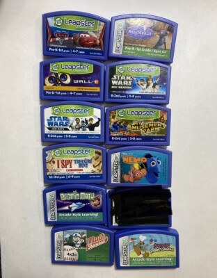 LOT 11 LeapFrog Leapster Explorer LeapPad Game Cartridges Star Wars ...