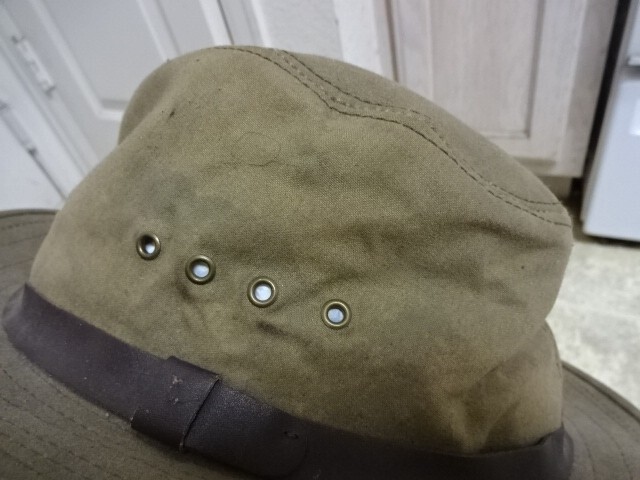 Vintage CC Filson Packer Hat Large Tin Cloth Waxed Cotton SIZE L BUT ...