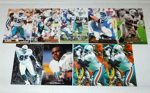 TIM BOWENS - Offensive Tackle - Miami Dolphins - 9 card Assorted Lot ...
