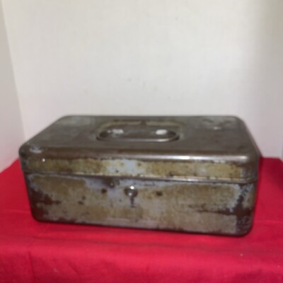 Vintage Metal Lit-Ning Products Cash Box- No Key-no Tray- Estate Find ...