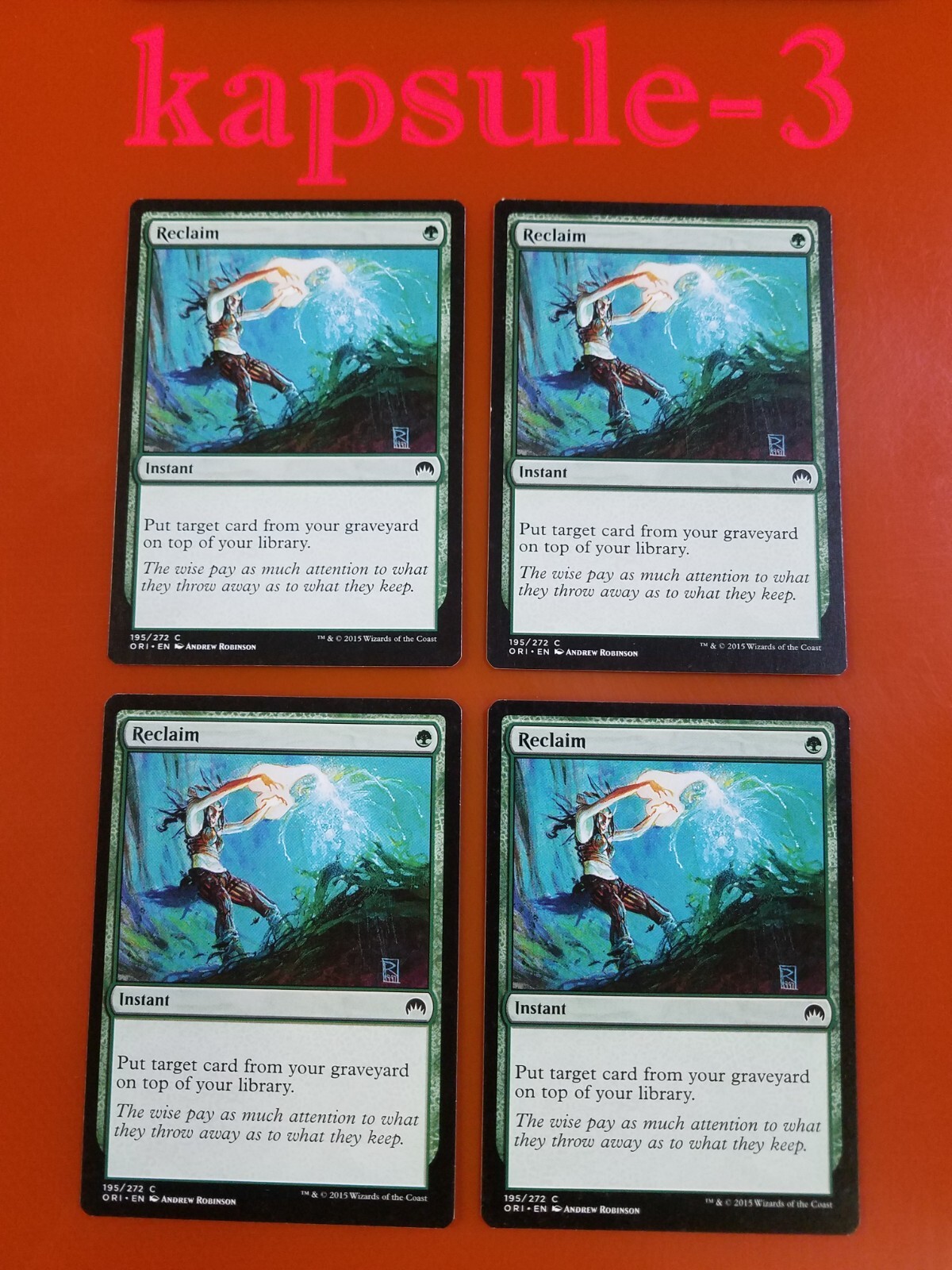 4x Reclaim | Magic Origins | MTG Magic Cards | eBay