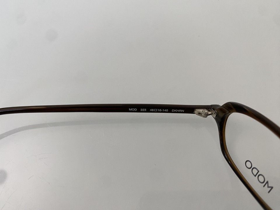 Modo Eyeglass Frames Model 223 DKHRN Brown 48-16-140 Made In Italy MODO ...