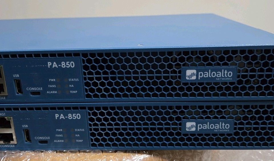 Palo Alto PA-850 Next-Gen Firewall VPN Gateway 2x Power Supply SFP ...
