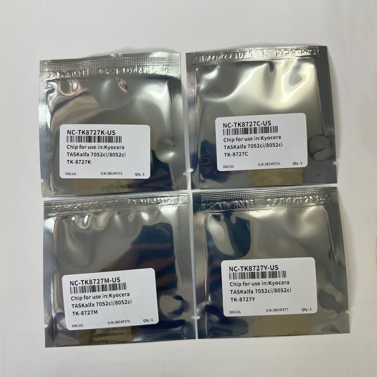 TK-8727K TK-8727C TK-8727M TK-8727 Toner Chip for Kyocera TASKalfa ...