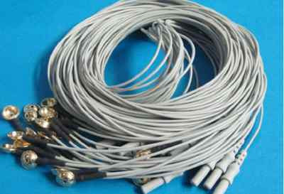20pcs/lot Sleep Brain EEG Cables Din 1.5mm Gold-plated Copper Cap ...