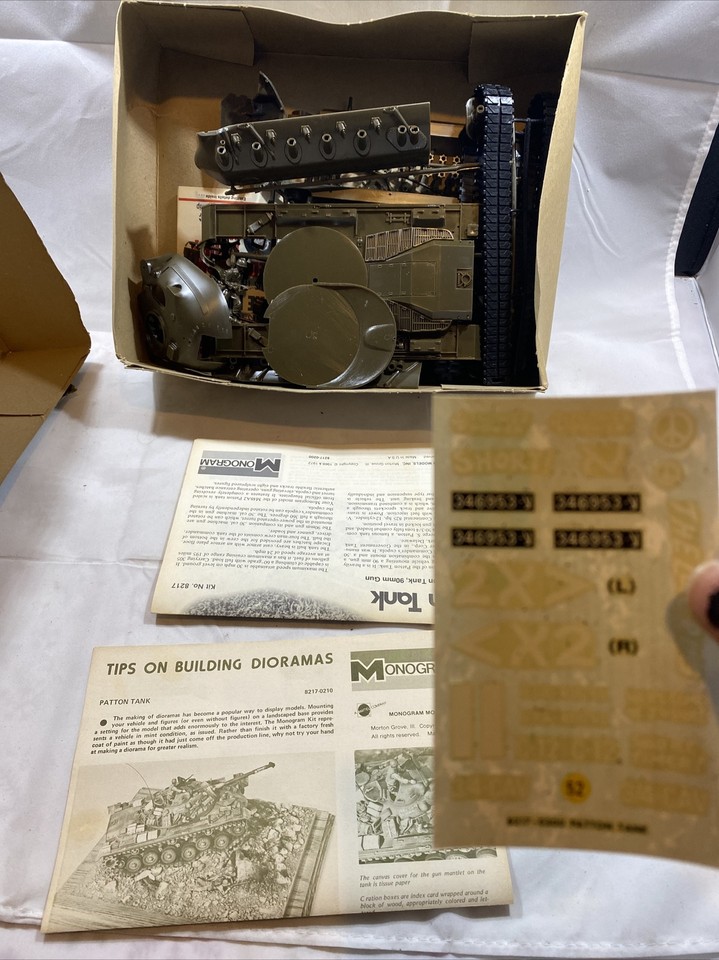 Patton Tank - Monogram 1/35 scale unassembled tank kit#8217 | eBay