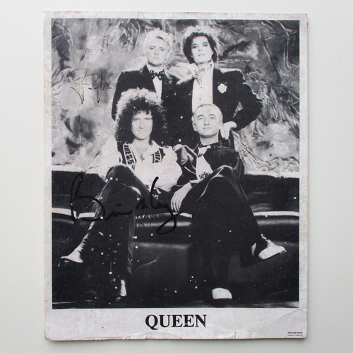 Queen Brian May Roger Taylor John Deacon Signed Autographed Photo Print ...