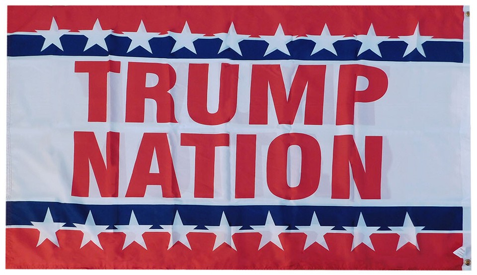 Trump Nation Premium Quality 100D Poly Nylon Double Sided 3x5 3'x5 ...