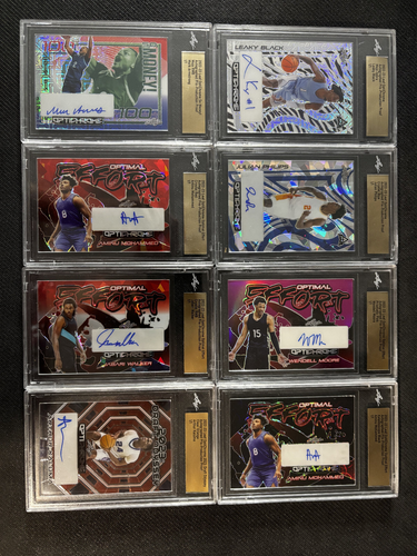 2022 Leaf Optichrome Basketball Huge 8 Card Proof 1/1 RC Rookie Auto ...