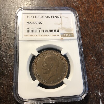 Great Britain 1931 Ms-63 Ngc Graded Penny | eBay