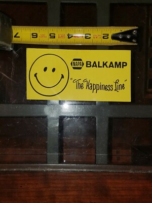 NAPA Balkamp Inc. Indiana Original Vintage 1960's 70's Racing Decal ...