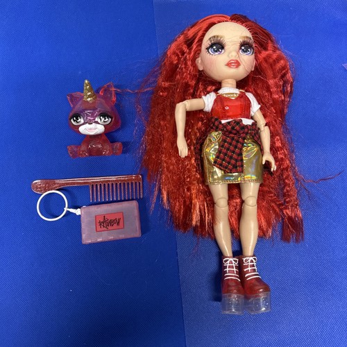 Rainbow High Doll Ruby Anderson Slime Shimmer w/Pet Clothes Accessories ...