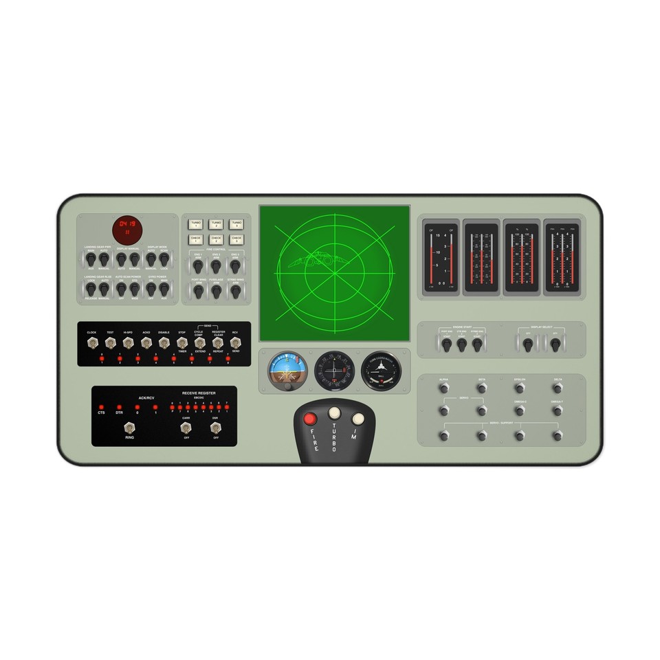 Colonial Viper Cockpit Flight Controls Desk Mat Mouse Pad MK 1 Prop ...